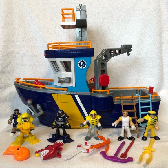 Fisher-Price | Toys | Fisher Price Imaginext Ocean Boat Coast Guard ...